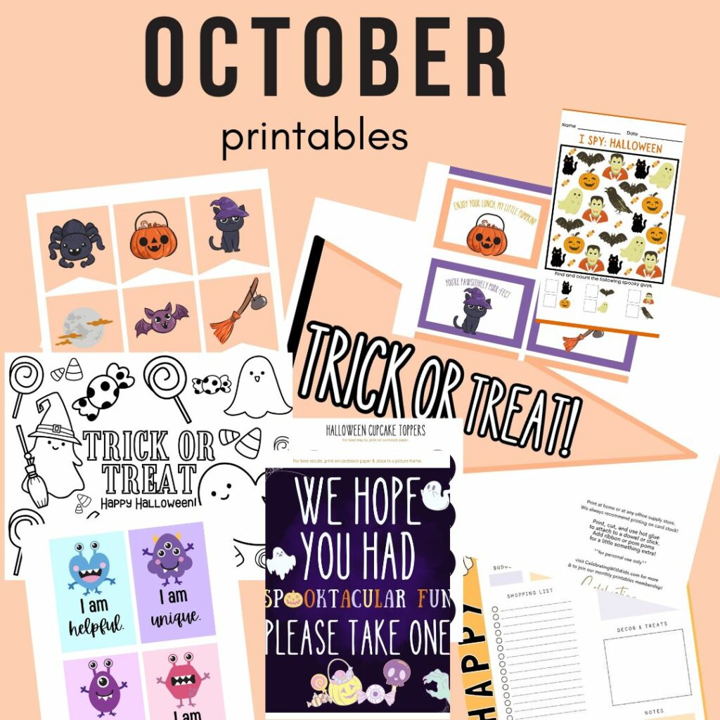 October Printables Bundle