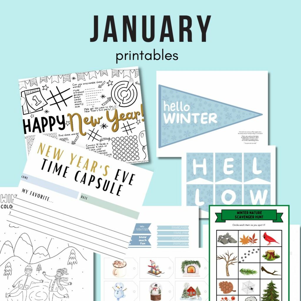 January Printables Bundle